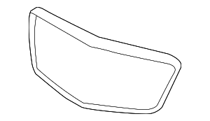 2016-2019 Cadillac CTS Front Grille Surround Molding in Black Chrome ...