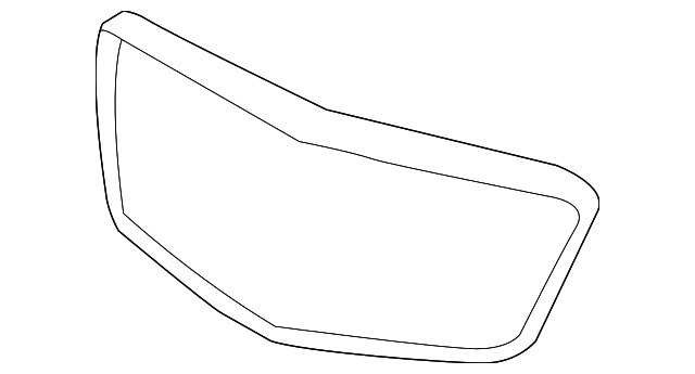 2016-2019 Cadillac CTS Front Grille Surround Molding in Black Chrome ...