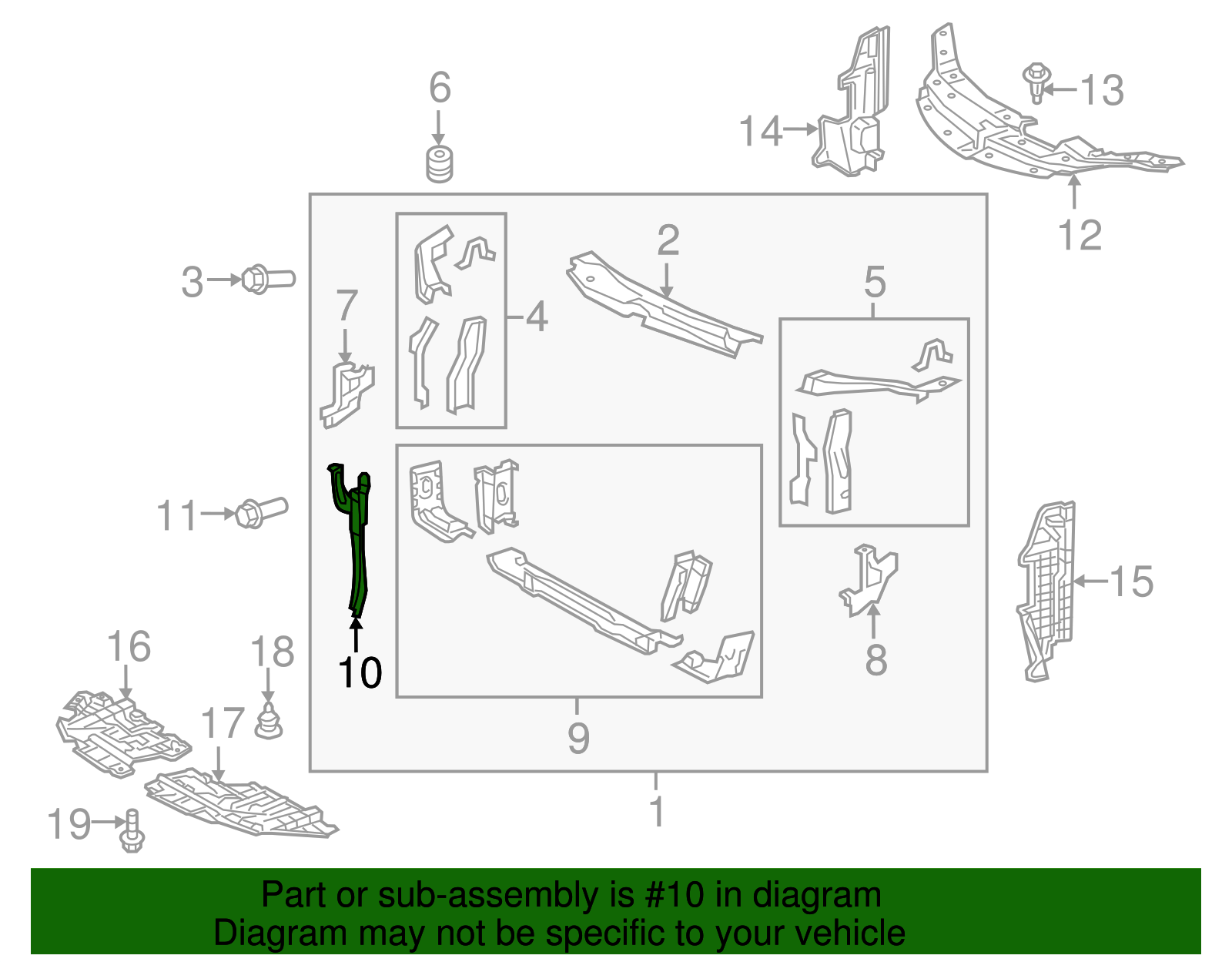 Genuine Toyota Latch Support part# 53208-06150 for 2015-2017 Toyota ...