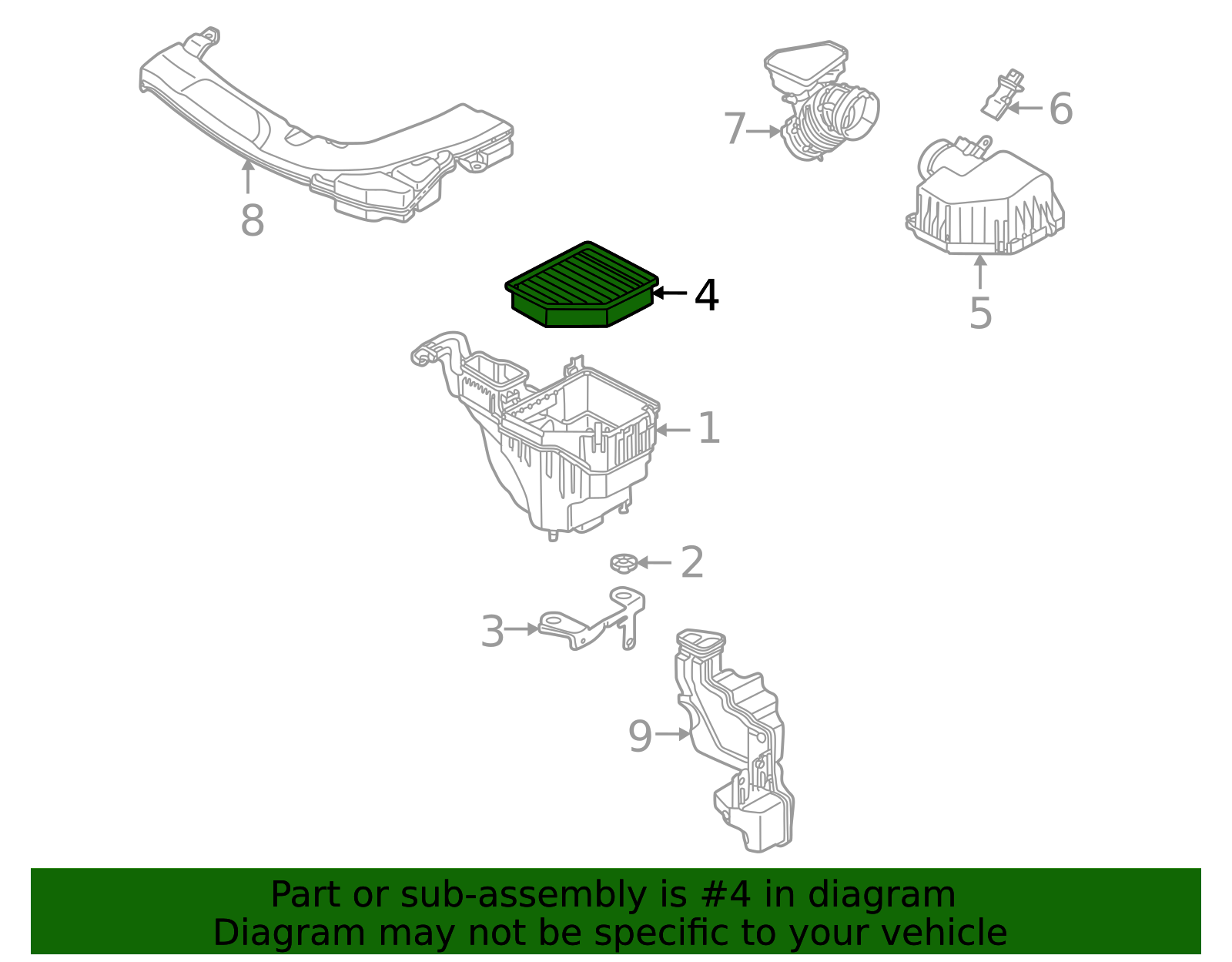 AX000036 - Air Filter 2022-2024 Mitsubishi Outlander | Official ...