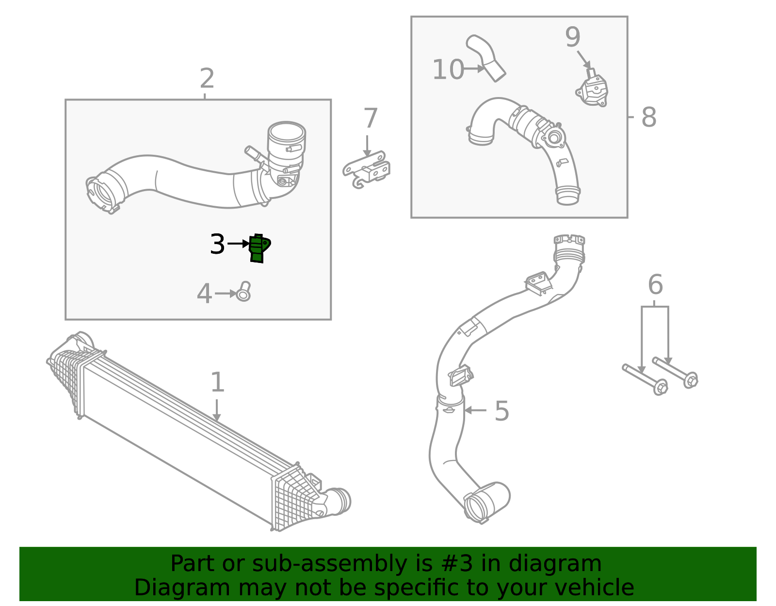 2019-2026 Ford Motorcraft Manifold Absolute Pressure Sensor CX-2621 ...