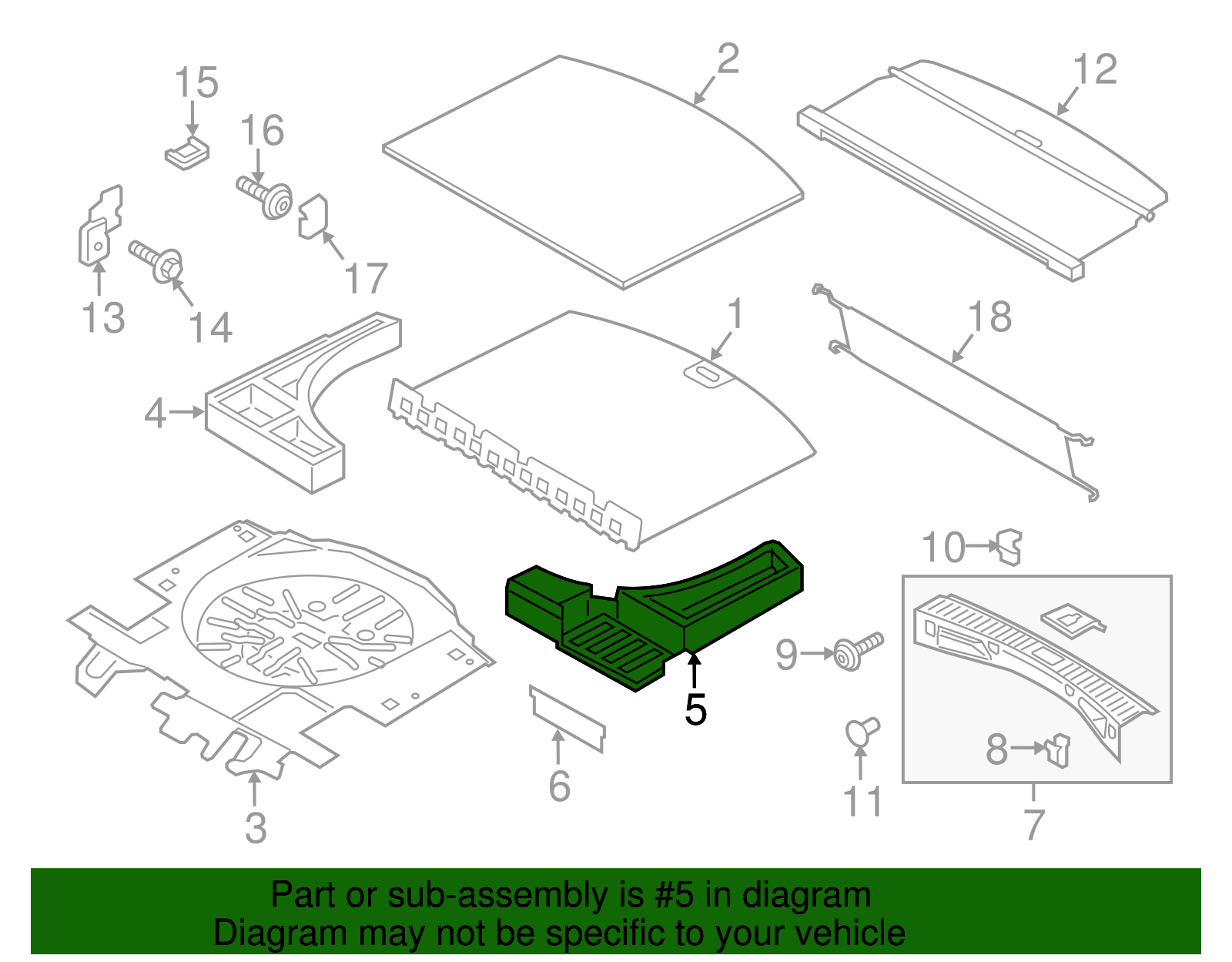 2015-2019 Lincoln MKC Compartment EJ7Z-7811169-A | Ford OEM Parts Outlet