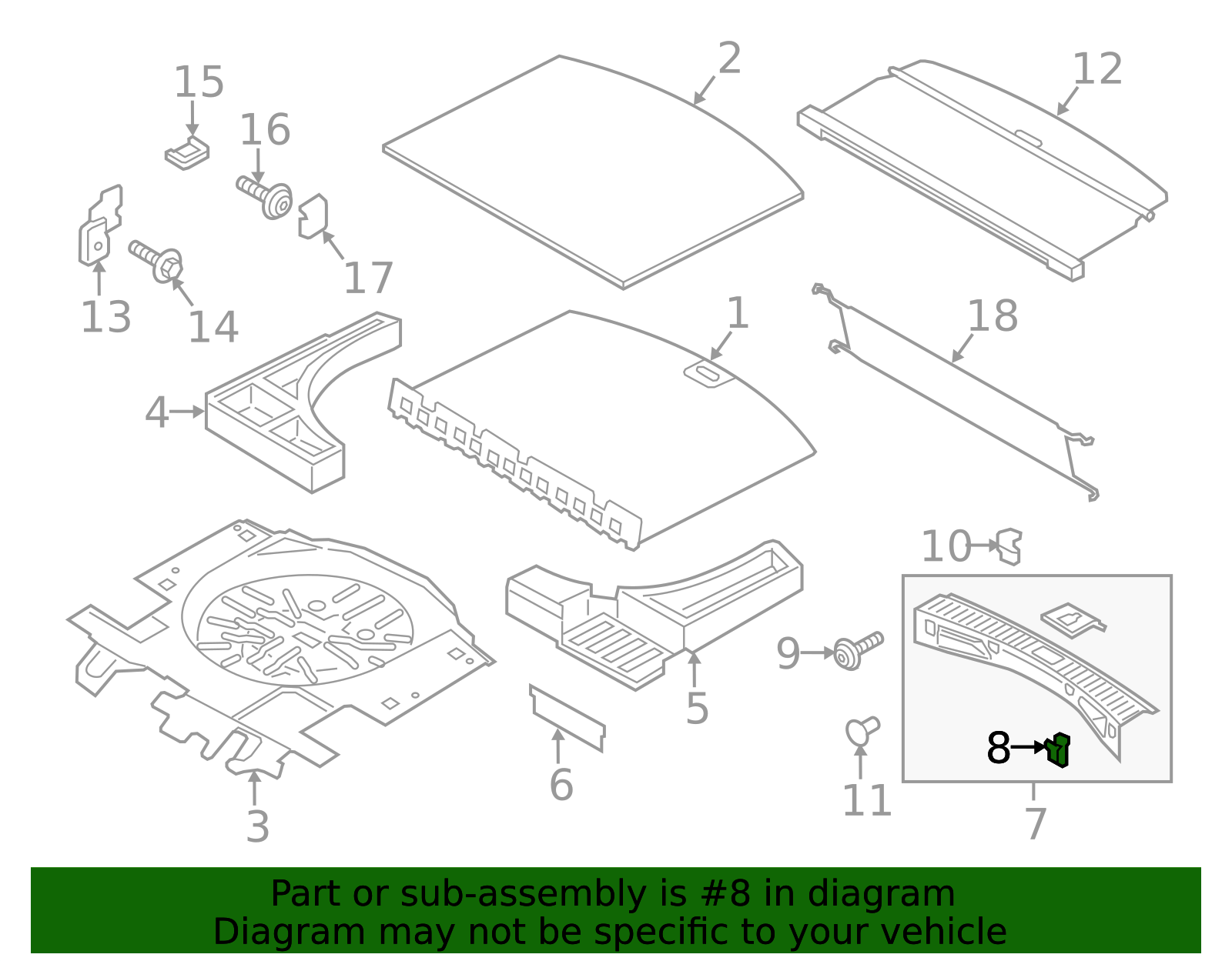2015-2019 Lincoln MKC Scuff Plate Clip w716193s900 | TascaParts.com