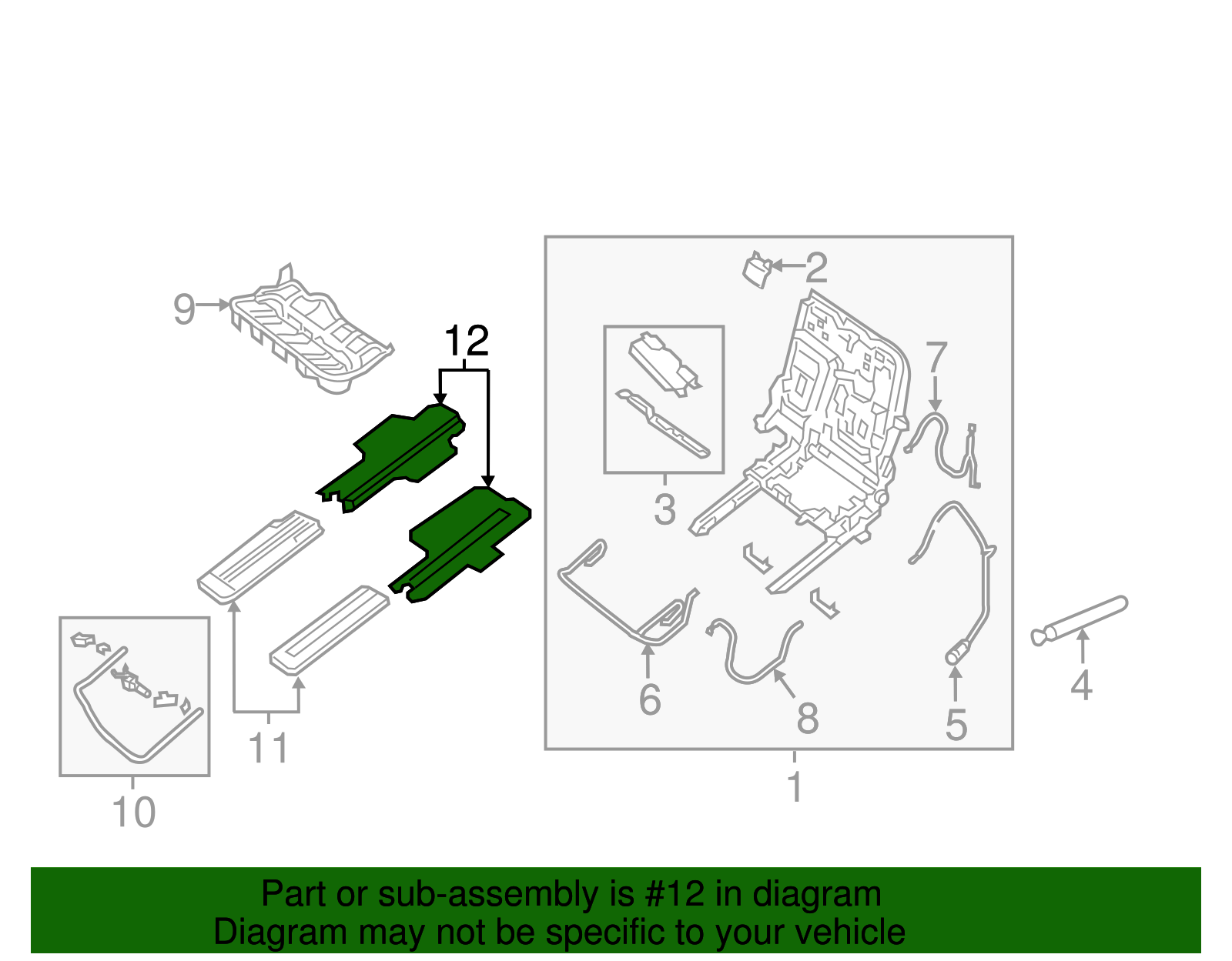 2013-2020 Nissan Pathfinder Rail Cover 88592-3JA2A | Scott Evans Nissan ...