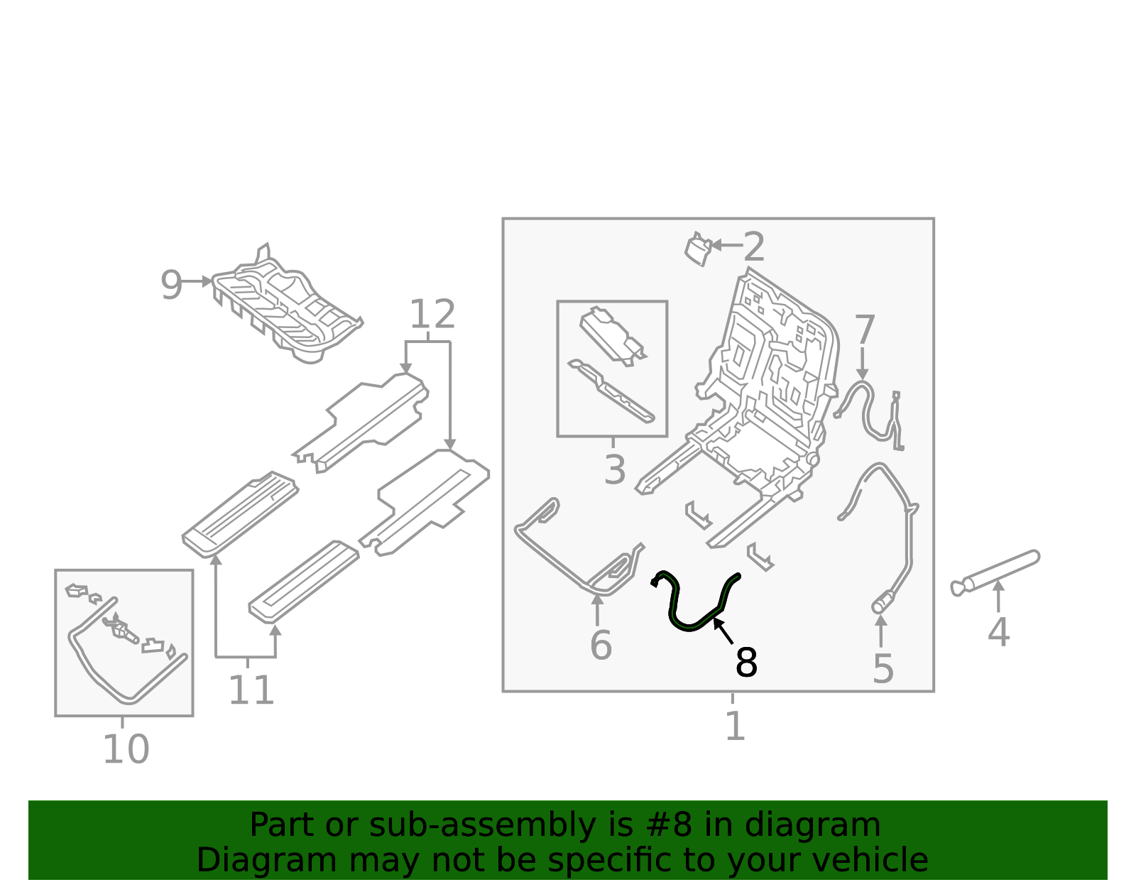 2013-2020 Nissan Pathfinder Control Cable 88356-3JA0A | QuirkParts