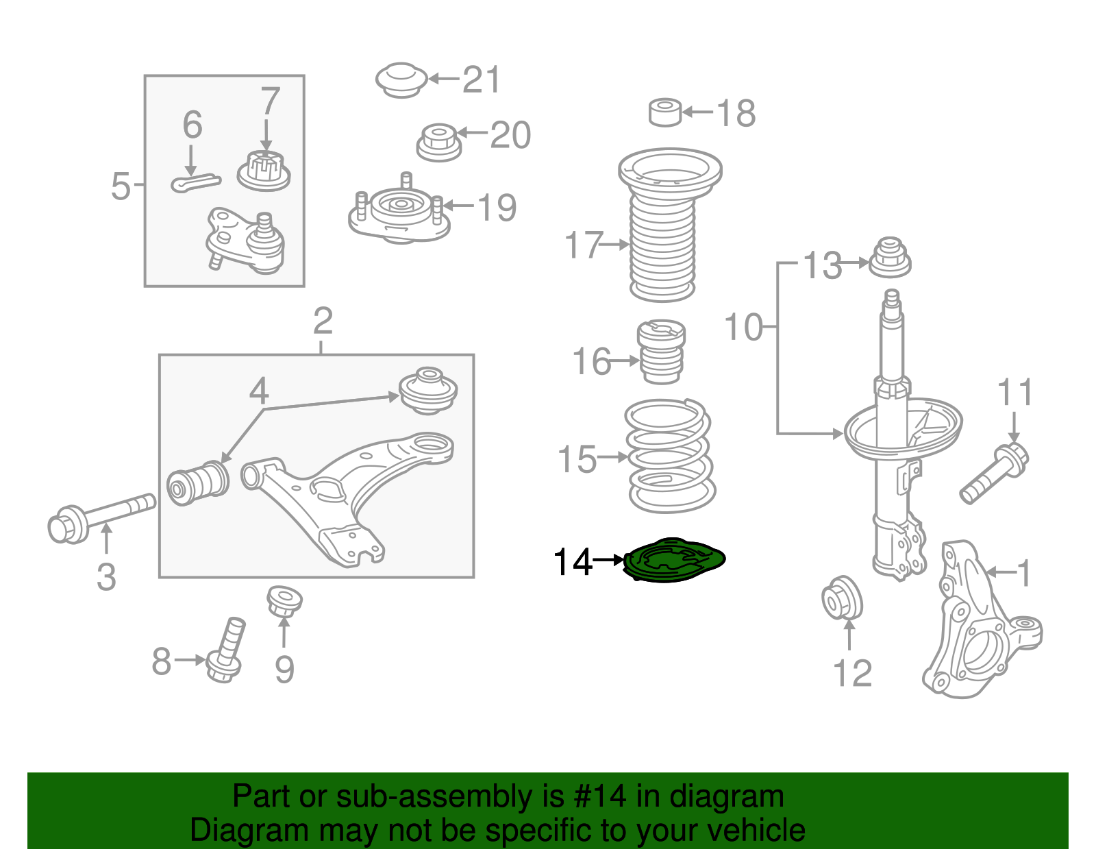 2016-2025 Toyota Lower Insulator 48158-02130 | Toyota San Diego Parts