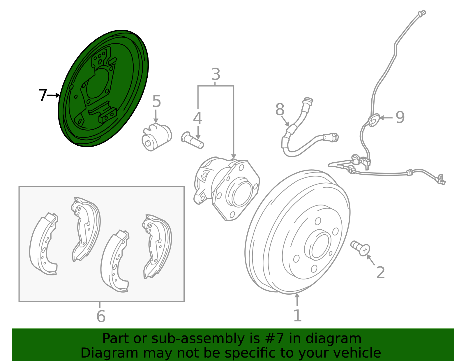 47043-WB001 - 2016-2020 Toyota - Backing Plate | Discount Parts Monster