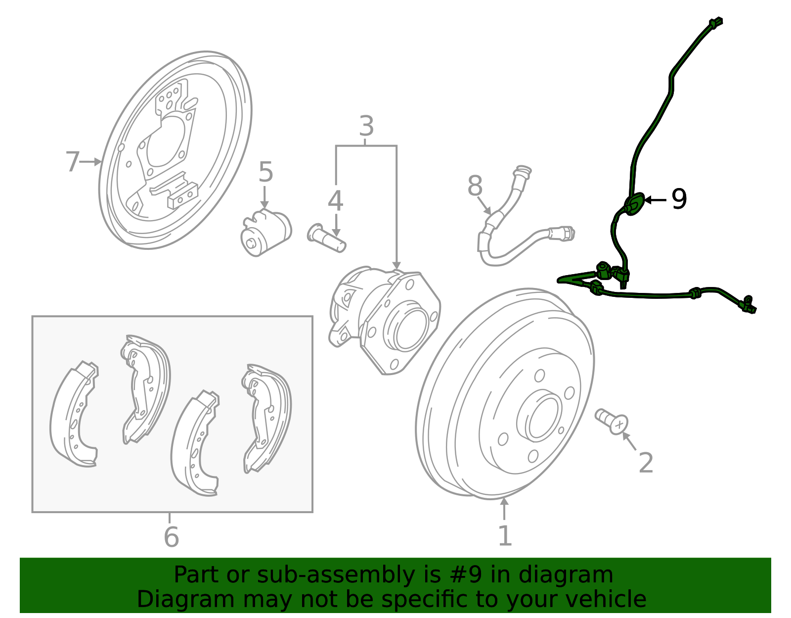 2017-2020 Toyota 2017-2020 Toyota - ABS Wheel Speed Sensor 89546-WB002 ...