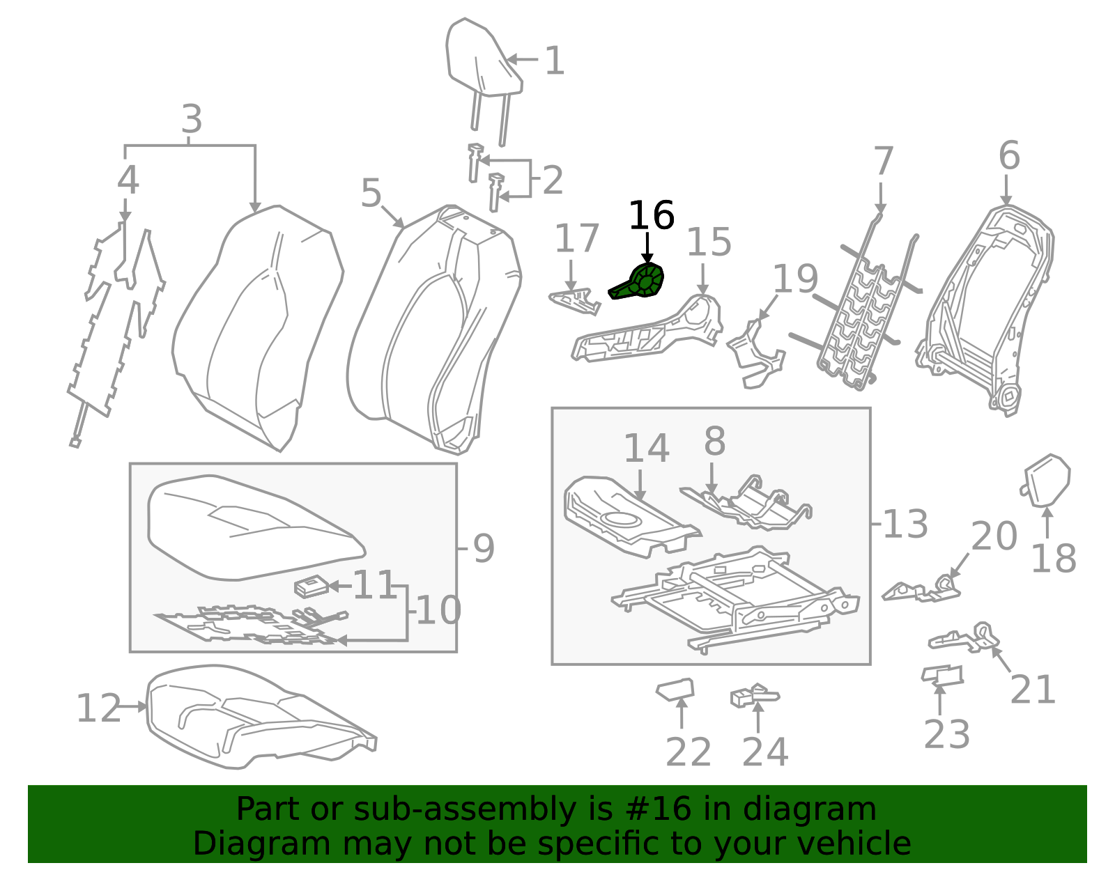 72525-33050-E0 - Recline Handle 2018 Toyota Camry | Norm Reeves Toyota ...