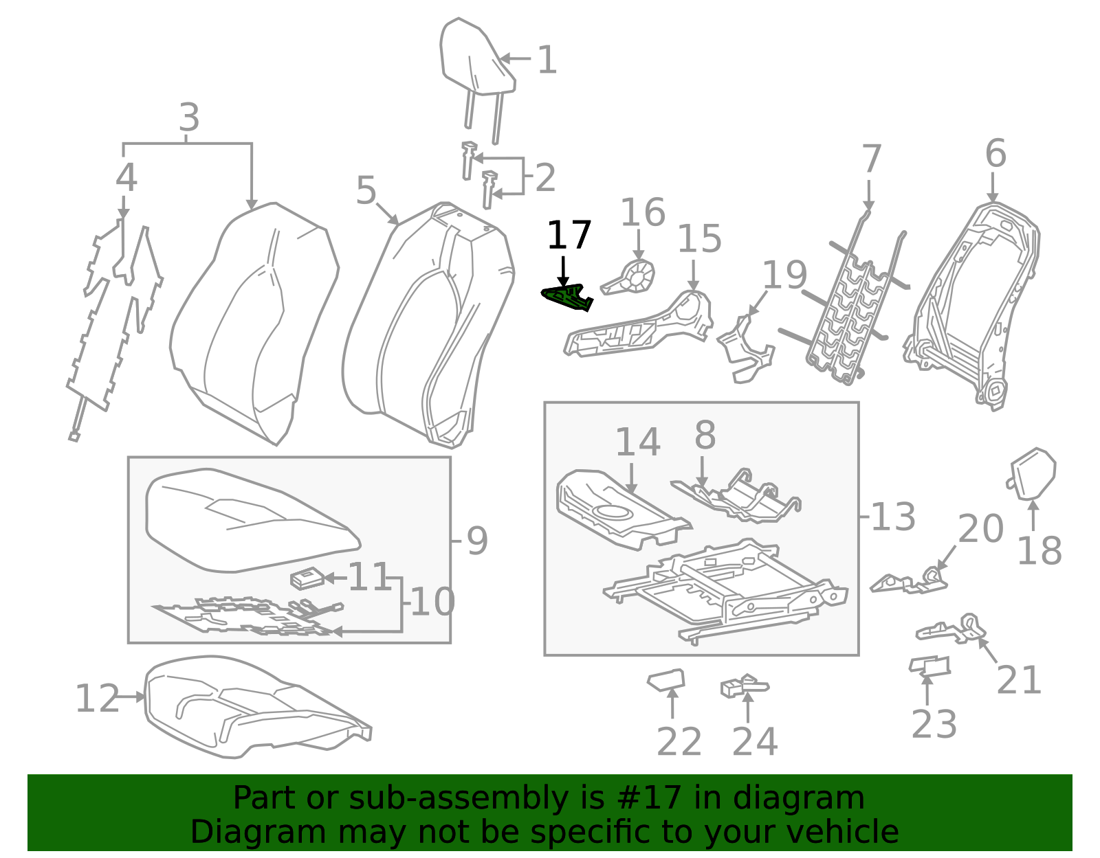 72494-06110-B0 - Seat Height Adjuster Handle 2018-2024 Toyota Camry ...