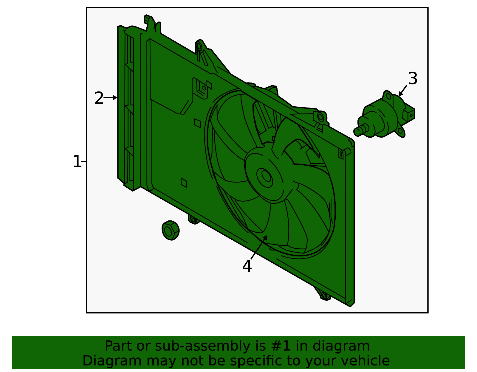 Genuine Official Toyota Fan Assembly part# 16360-WB001 for Ourisman ...
