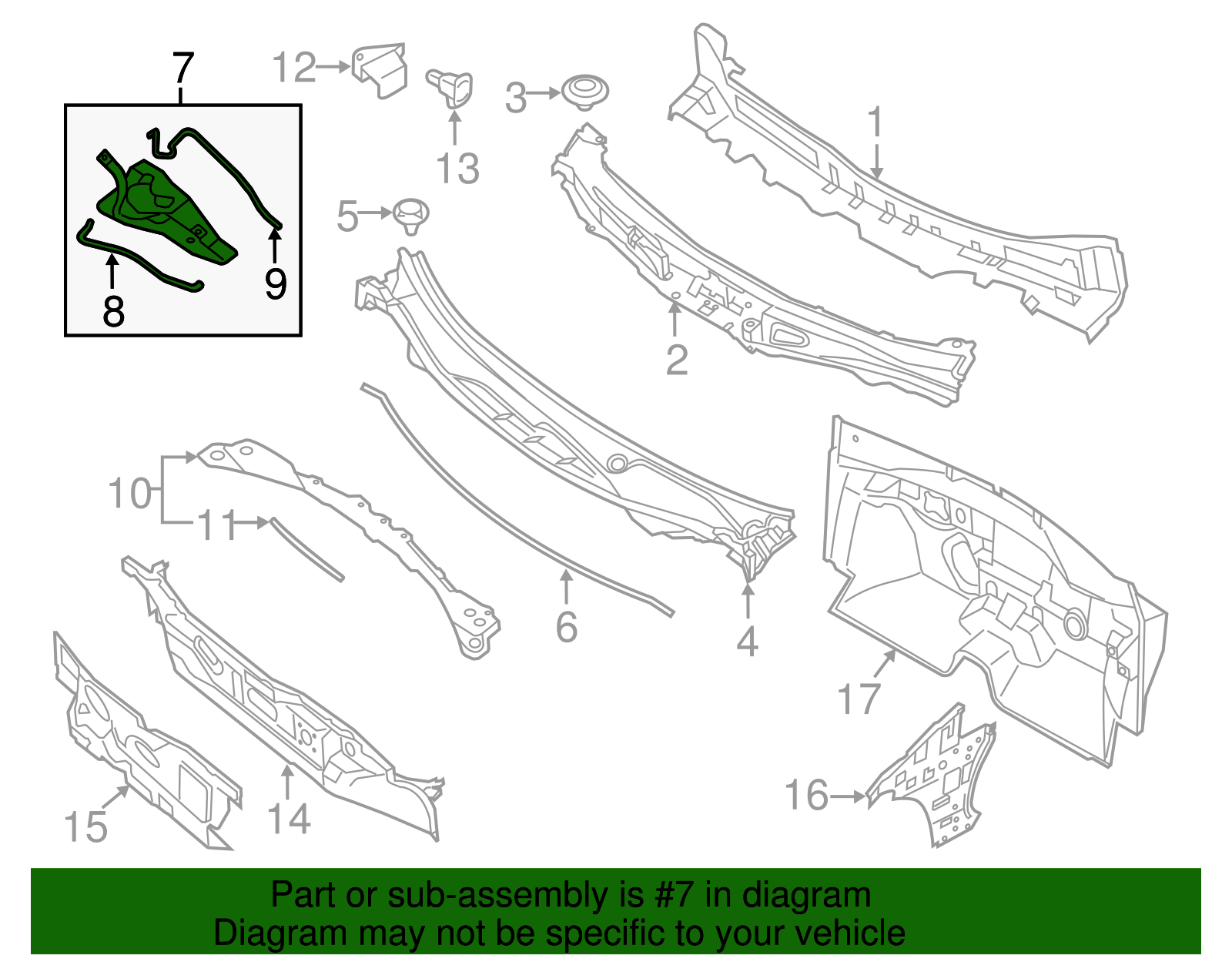 2013-2018 Nissan Altima Reinforced Panel - Passenger Side (RH) 66360 ...