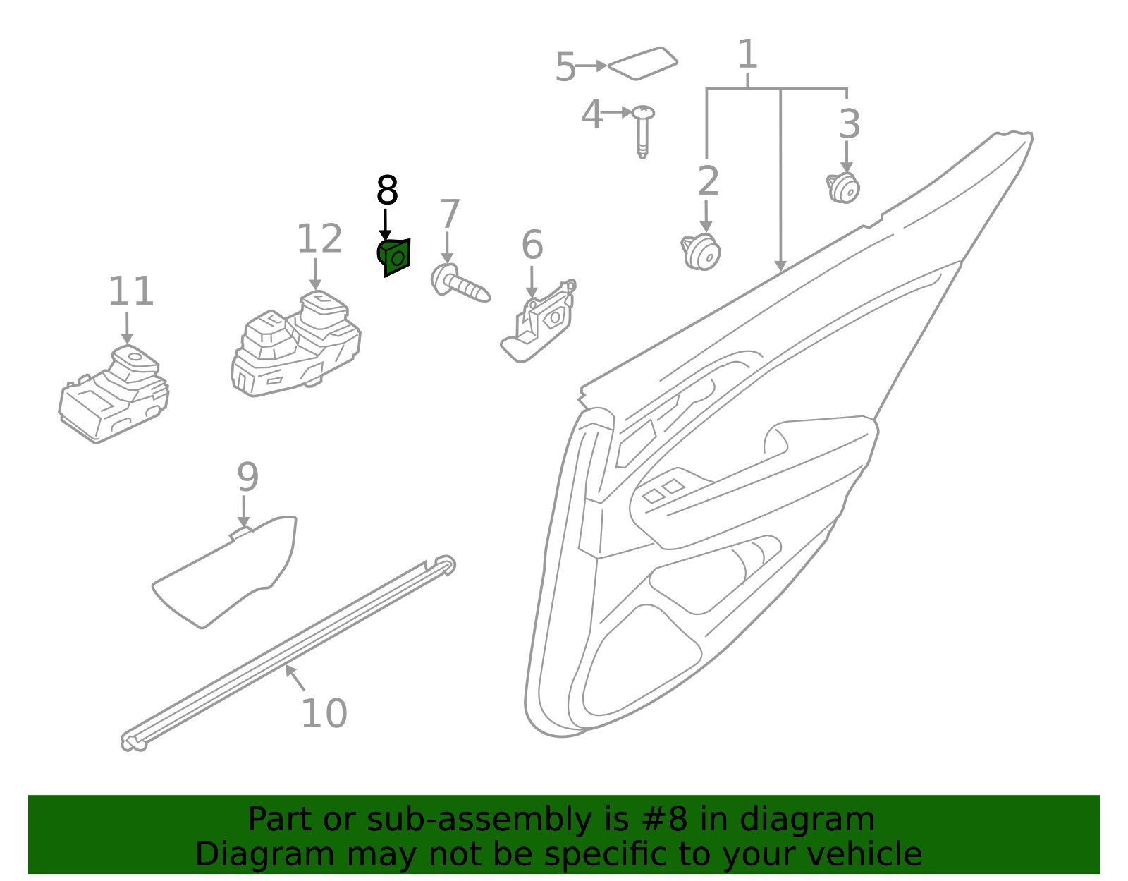 Genuine Handle, Inside Retainer for 1995-2025 Hyundai | Part# 14910 ...
