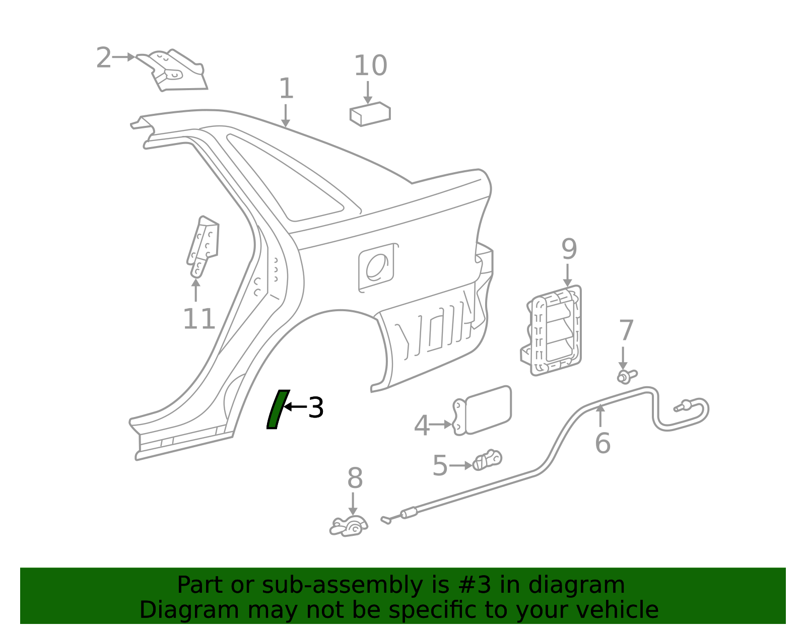 2000-2004 Toyota Avalon Stone Guard 58745-AC010 | MotorMotor