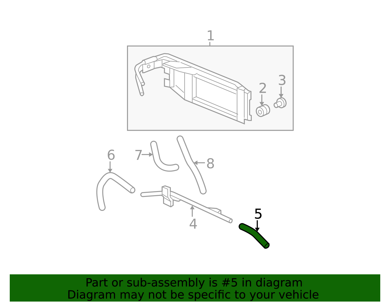 25215-RJE-006 - Cooler Line 2009-2014 Honda Ridgeline | Honda Parts Online