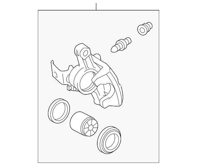 47850-02340 - Disc Brake Caliper - 2020-2025 Toyota Corolla | OEM Parts ...