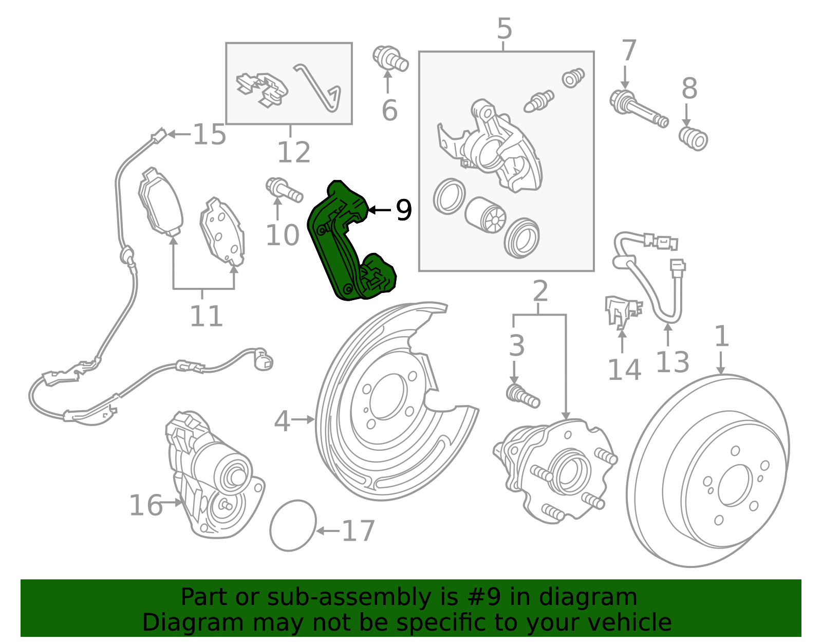 2020-2025 Toyota Corolla Caliper Mount 47822-02340 | MotorMotor