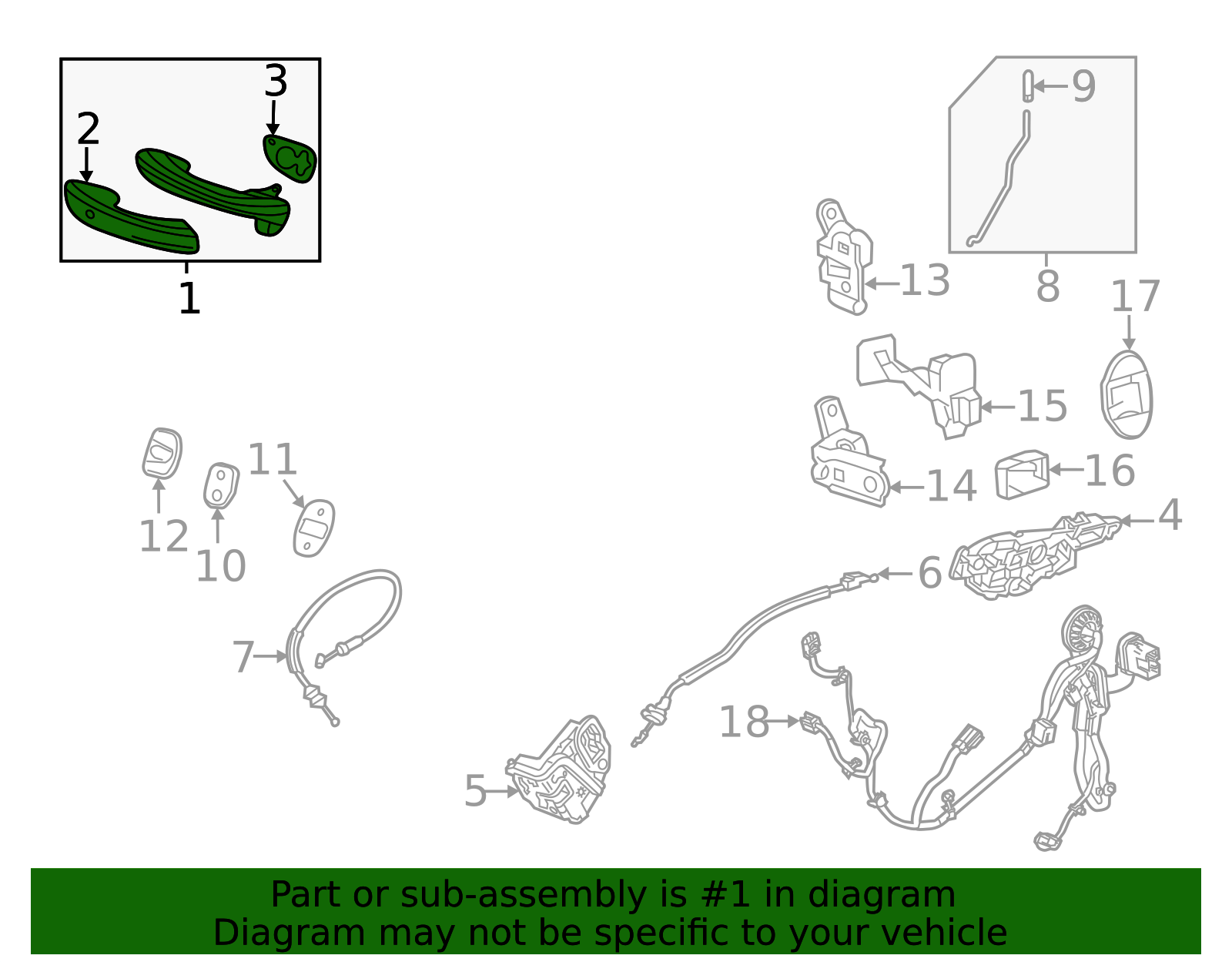 2020-2025 Cadillac CT5 Handle, Outside 13548523 | Capital Chevy Parts