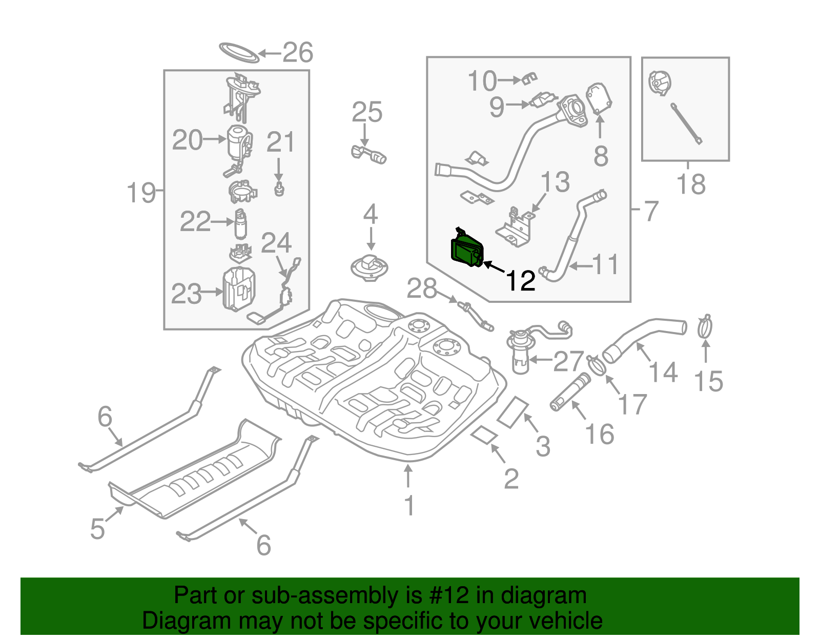 2011-2019 Kia Vapor Canister Filter 31454-3R000 | OEM Parts Online