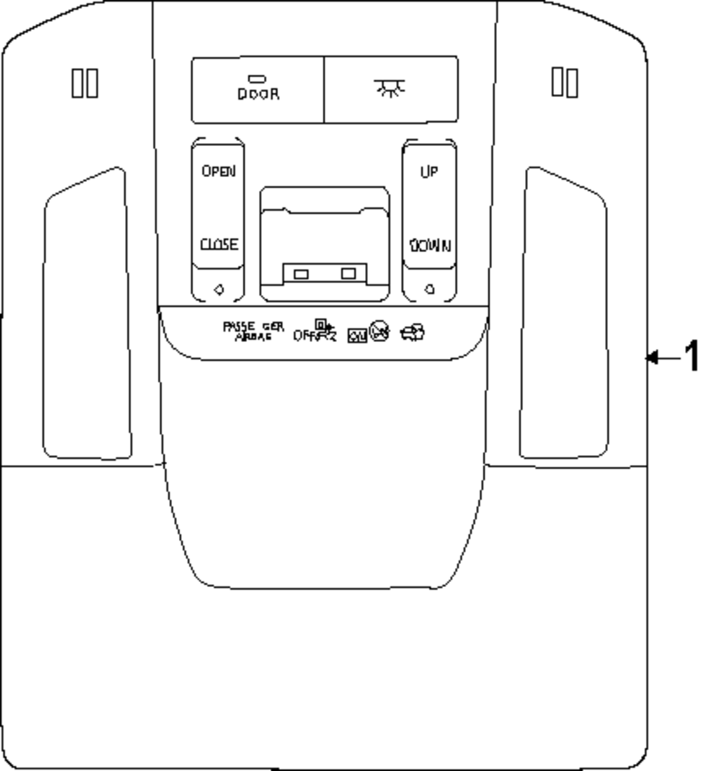 2024-2025 Toyota Land Cruiser Overhead Console 81260-6A020-C0 | Toyota ...