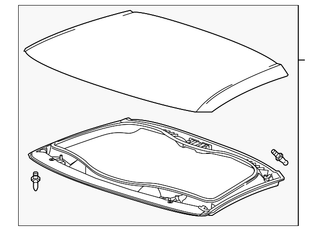 2014-2019 Chevrolet Corvette Roof Lift Off Window 84337516 GM ...