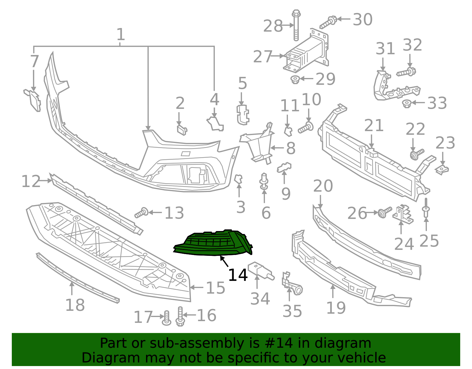 8W6-807-681-F-RU6 - Outer Grille 2018-2019 Audi | Audi OEM Parts Guy