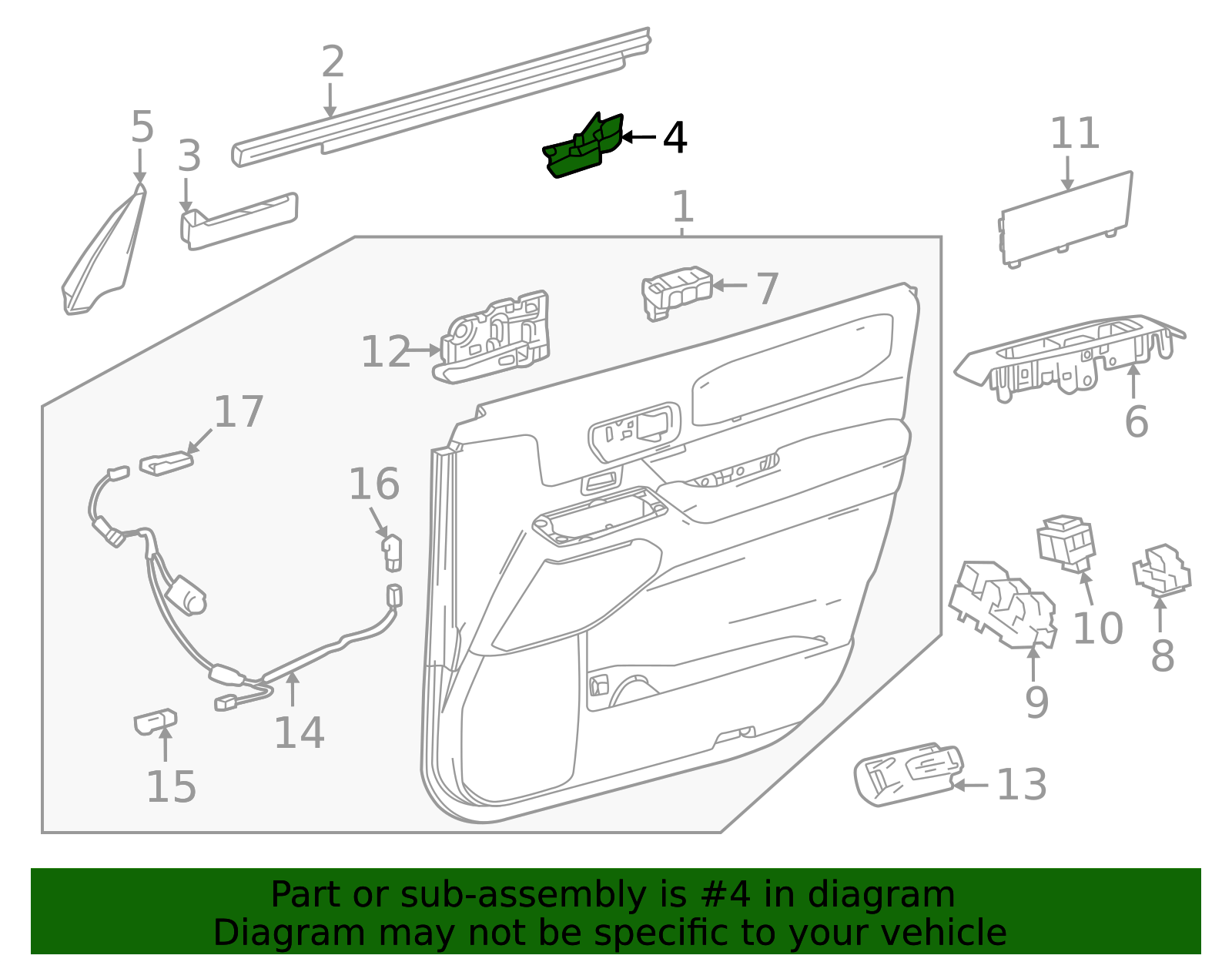2024-2025 Toyota Land Cruiser Belt Weather-Strip Rear Seal 67855-60060 ...