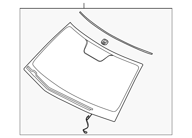 86110-2J010 - Windshield 2009 Kia Borrego | Kia.Parts Store