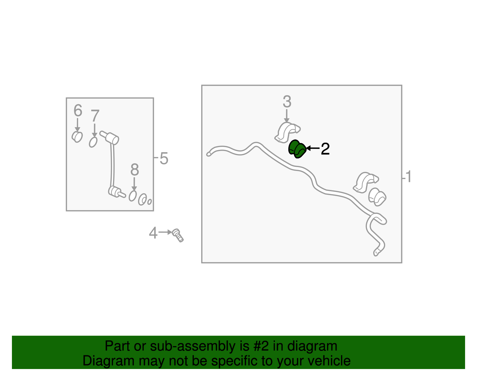 2006-2012 Hyundai Stabilizer Bar Bushing 54813-3K100 | OEM Parts Online