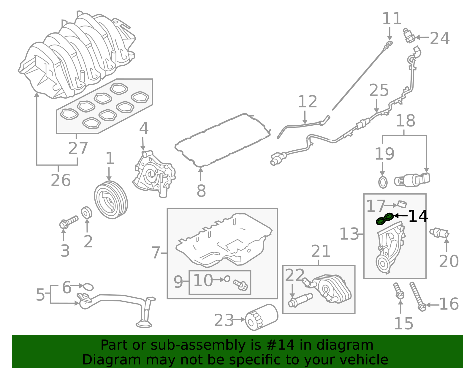 2015-2025 Ford F-150 OEM NEW 2015-2020 Ford F-150 Adapter Gasket FL3Z ...