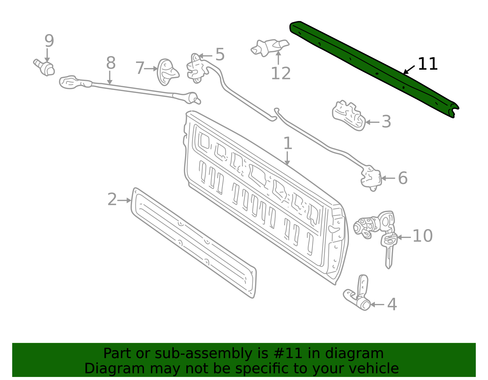 2004-2006 Toyota Tundra 2004-2006 Toyota Tundra - Tailgate Molding ...