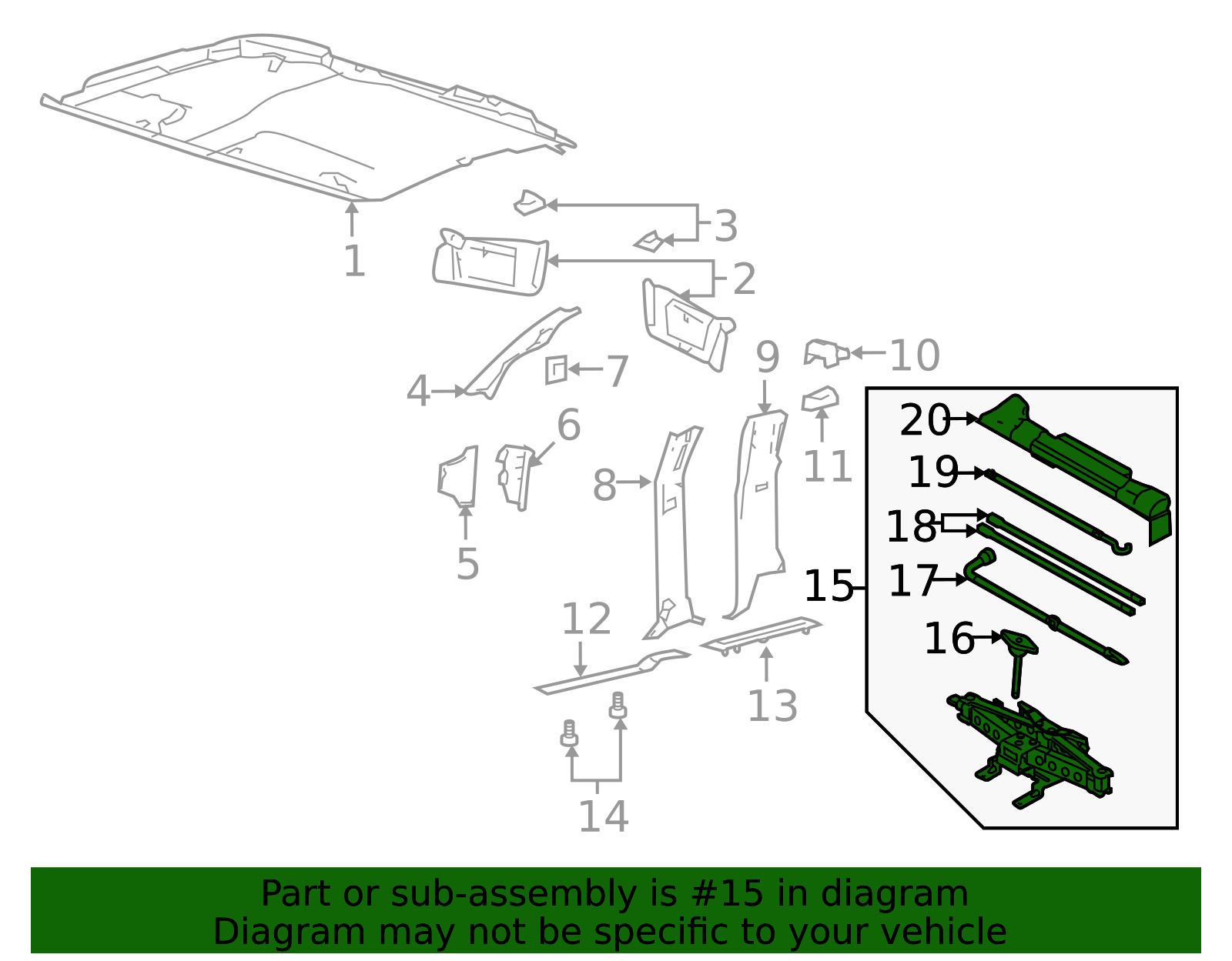 2005-2008 Ford Jack Assembly 7L3Z-17080-B | Awesome Parts Ford