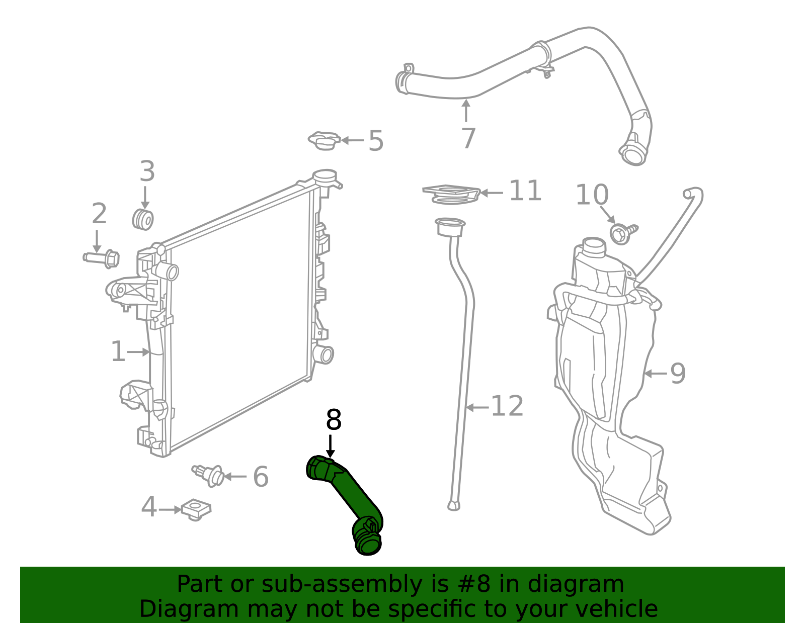 2016 Ram 1500 Radiator Coolant Hose 68571920AA | Mopar Parts Canada