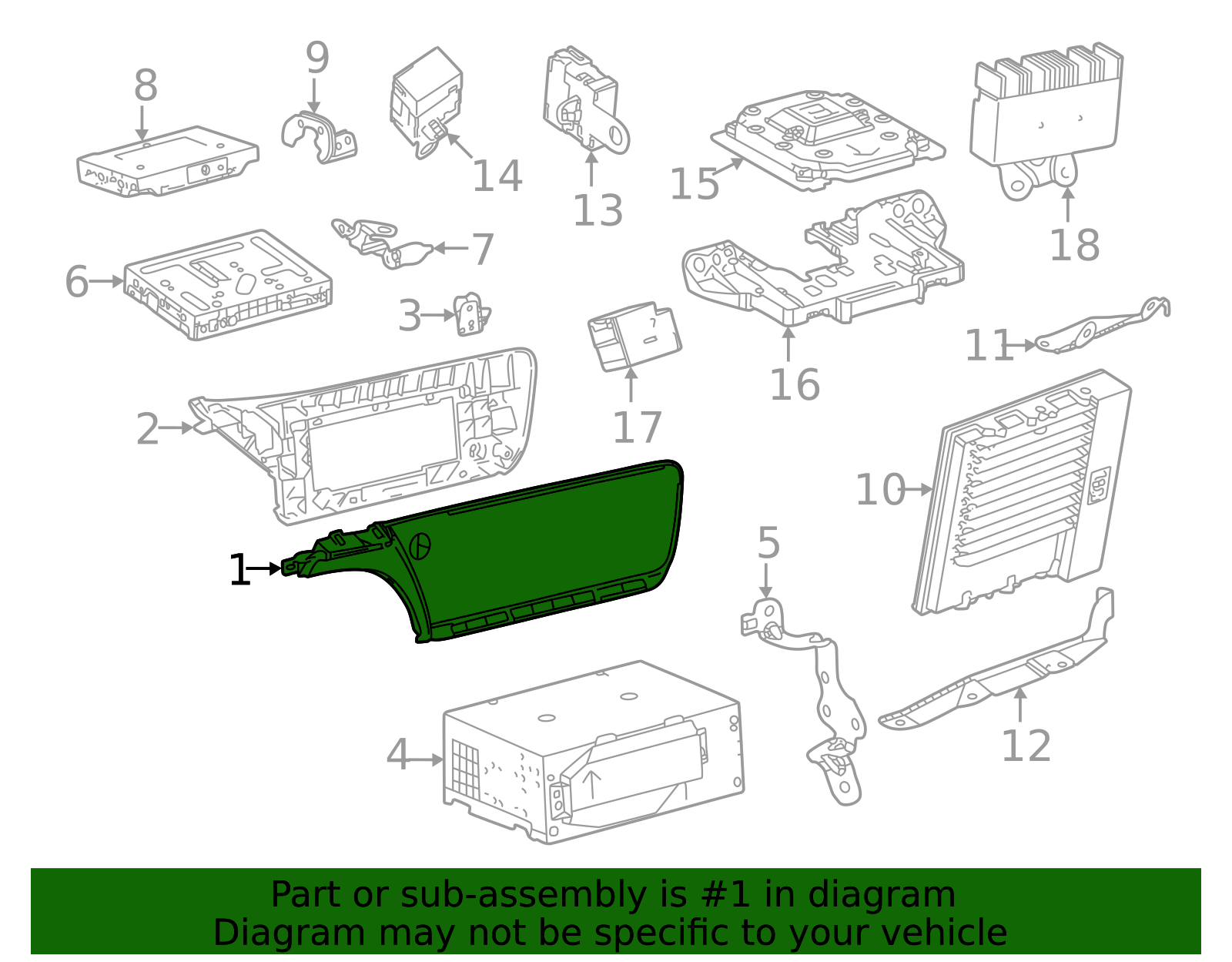 2024-2025 Toyota Mirai Display Unit 86100-62300 | Toyota Parts Center