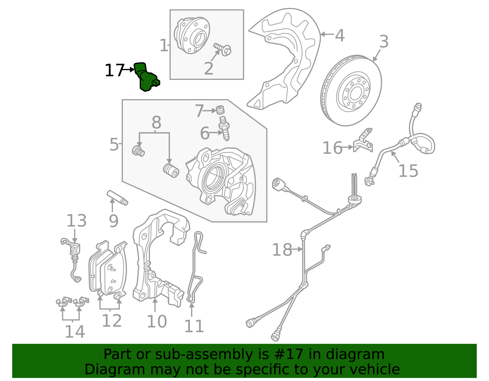 WHT-003-861-A - Front Speed Sensor 2022-2025 Audi | Audi OEM Parts Guy