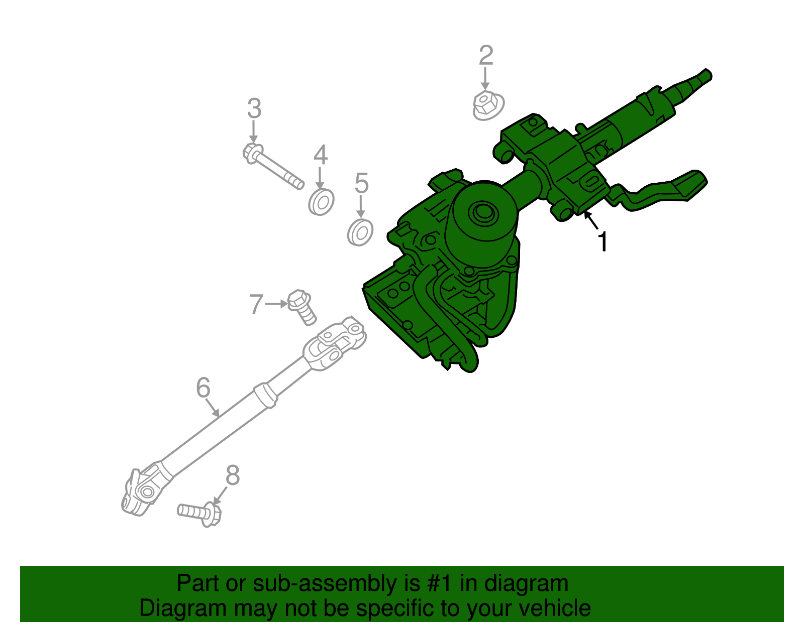 2015-2017 Hyundai Elantra GT Power Steering Assist Motor 56310-A5010 ...
