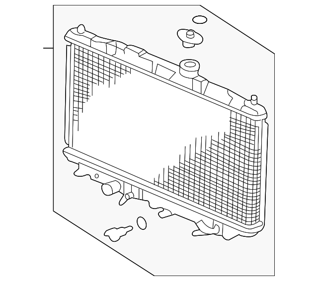 19010-RAA-A51 - Radiator Assembly 2003-2004 Honda Accord | Honda Parts ...