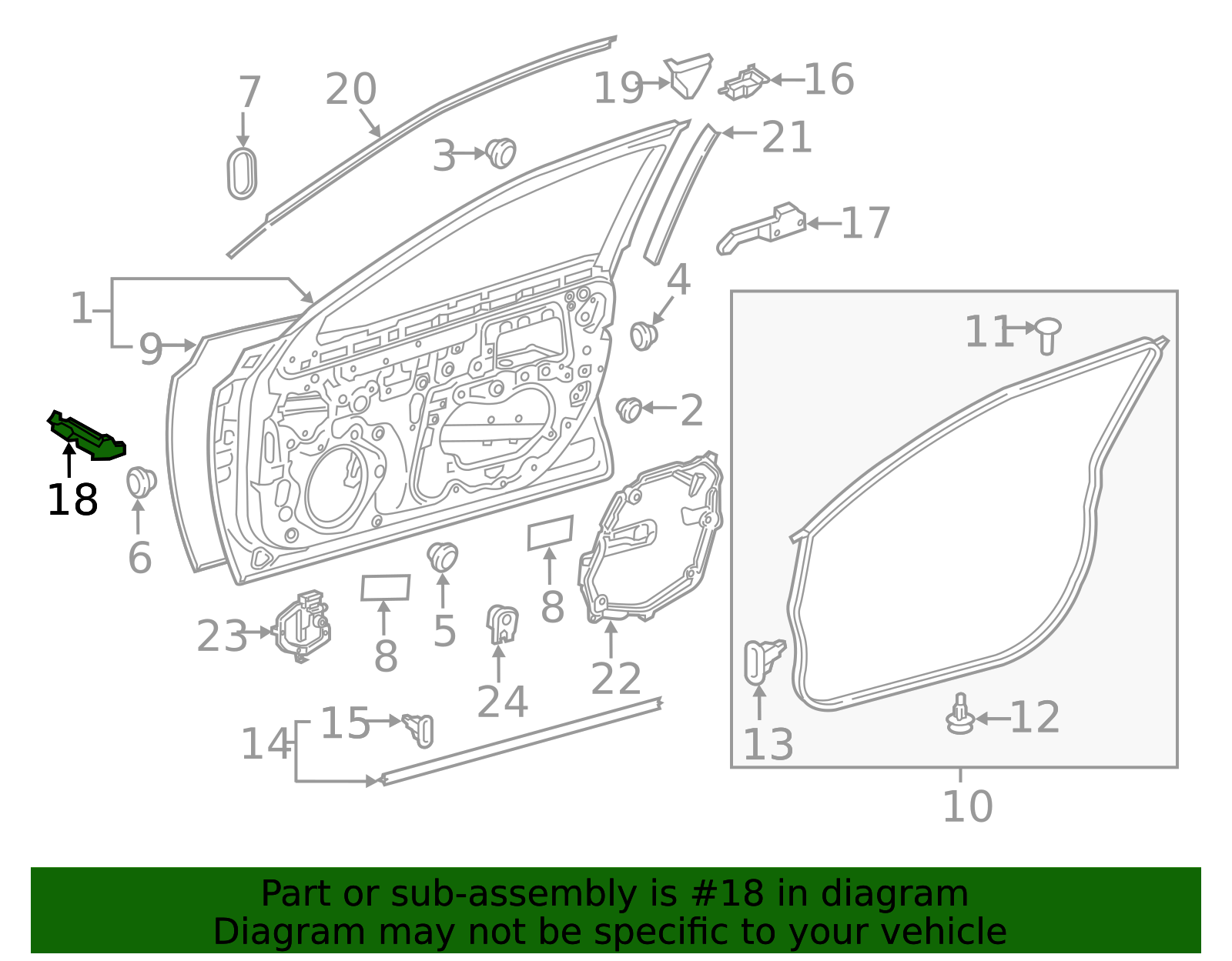 2018-2025 Toyota Camry Door Interior Trim Panel Insulator 67855-06010 ...