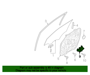 2016-2021 Hyundai Tucson Window Motor 82450-D3010 | OEM Parts Online