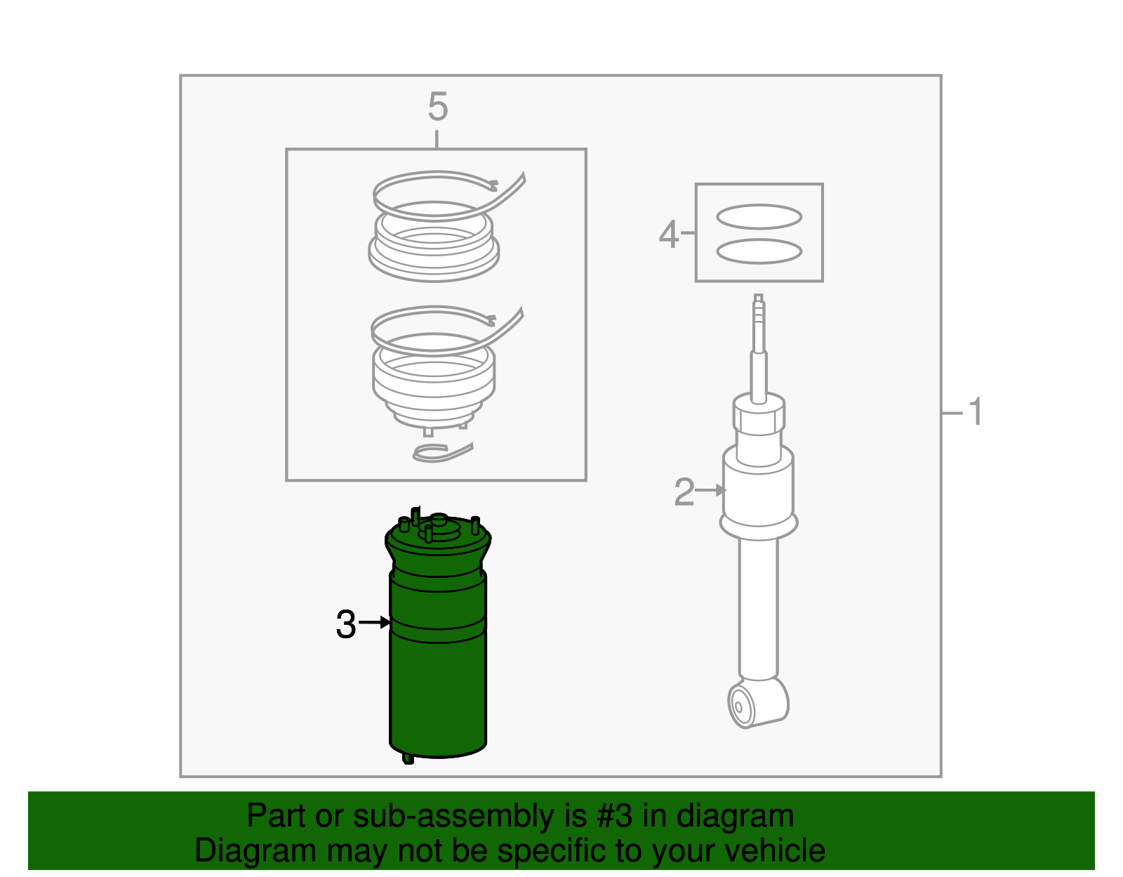 LR016403 - Air Spring - 2005-2016 Land-Rover | Land Rover Lake Bluff