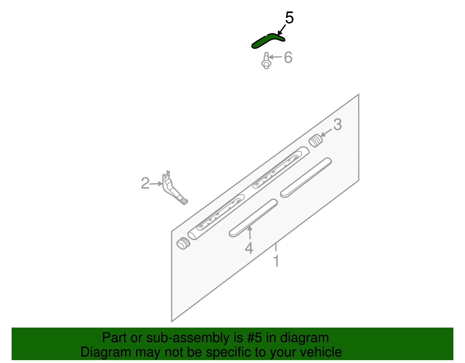 2005-2021 Nissan Frontier Drip Molding 73853-9BP1D | Bill Kay Nissan Parts