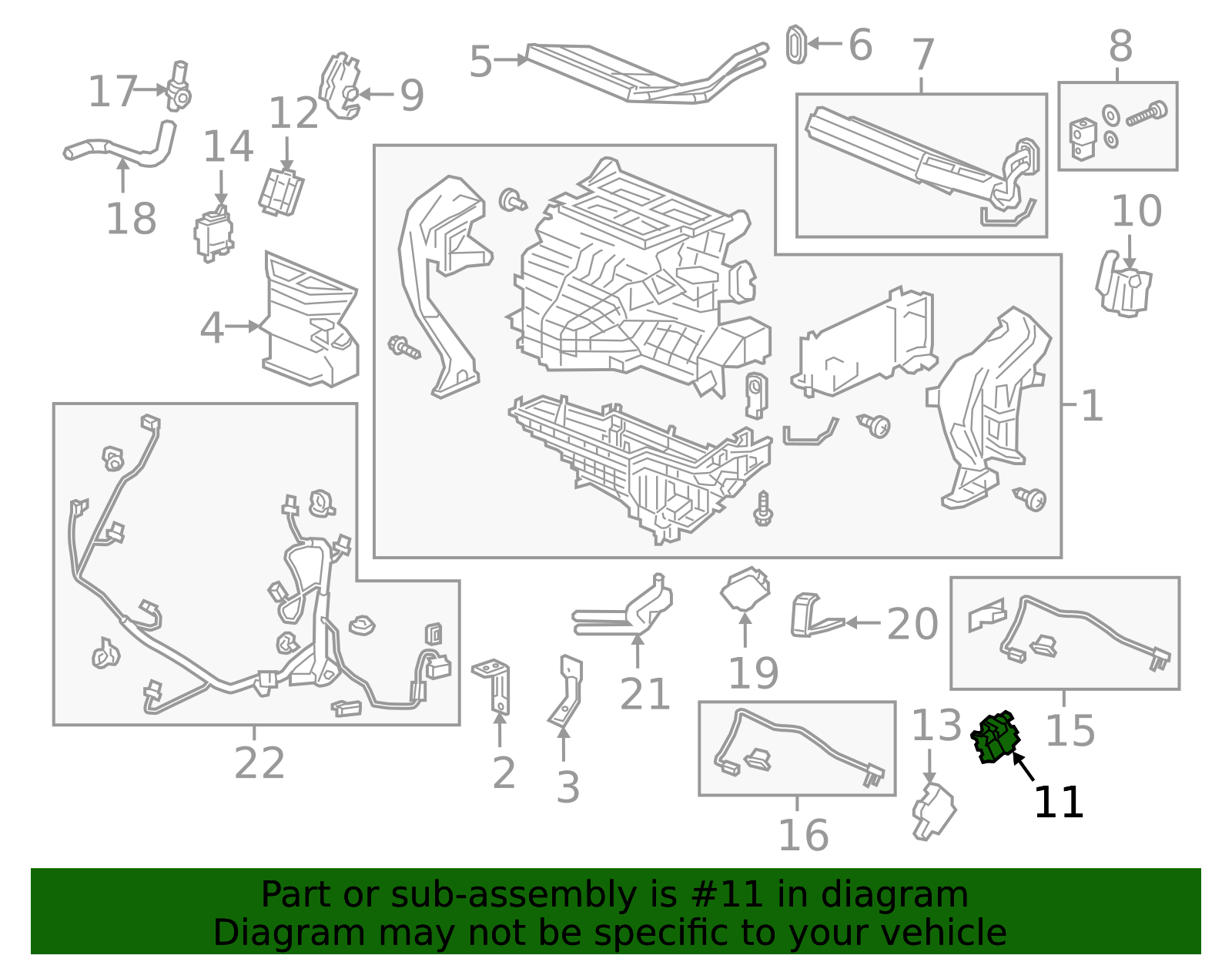 OEM 2018-2025 Honda Odyssey HVAC Blend Door Actuator 79170-THR-A41 ...