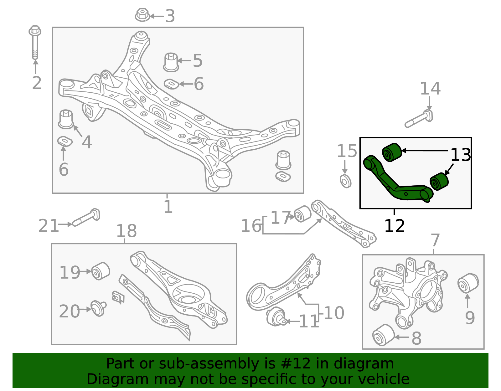 2016-2019 Hyundai Sonata Upper Control Arm 55120-C3000 | MotorMotor
