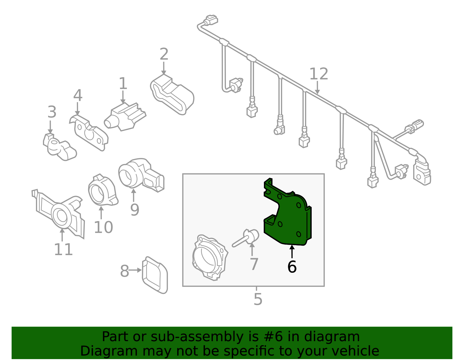 2015-2017 Volkswagen Touareg Distance Sensor Bracket 7P6-907-462 | VW ...
