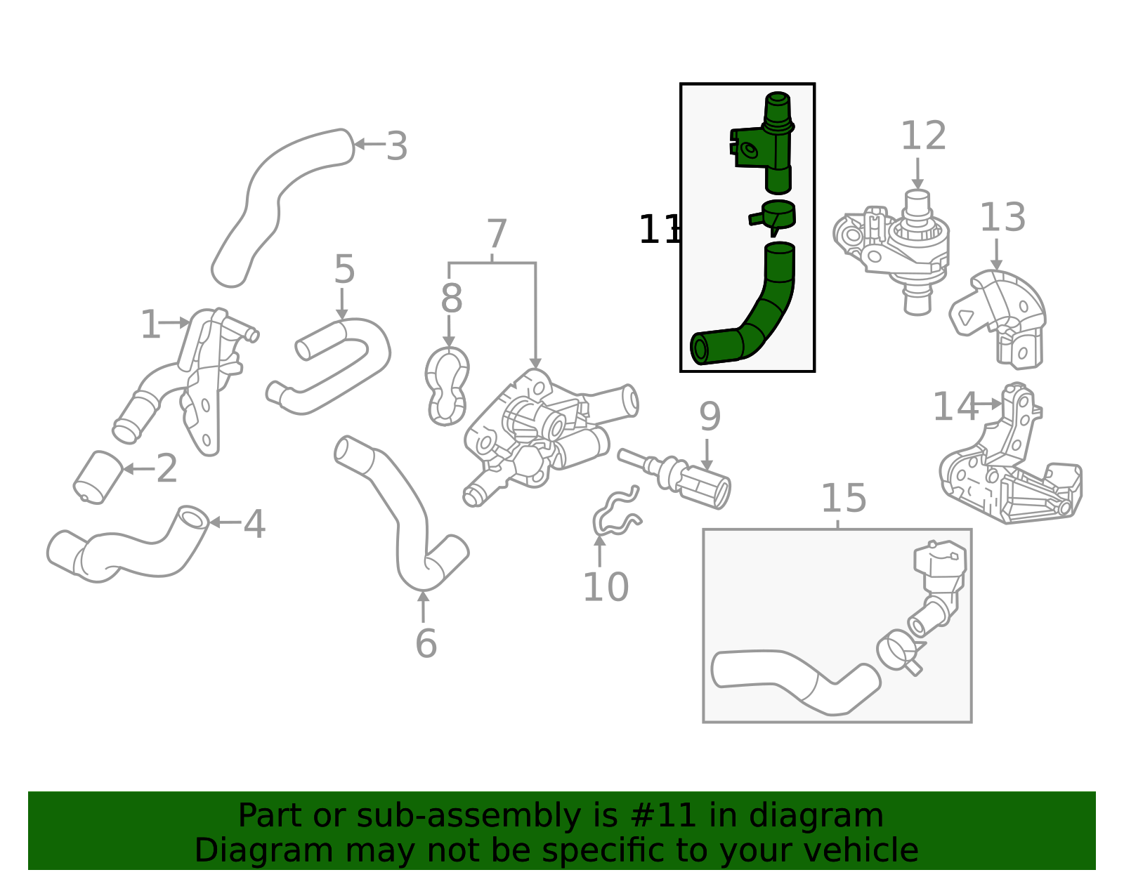16207-F2040 - HVAC Heater Hose Longo Toyota Parts