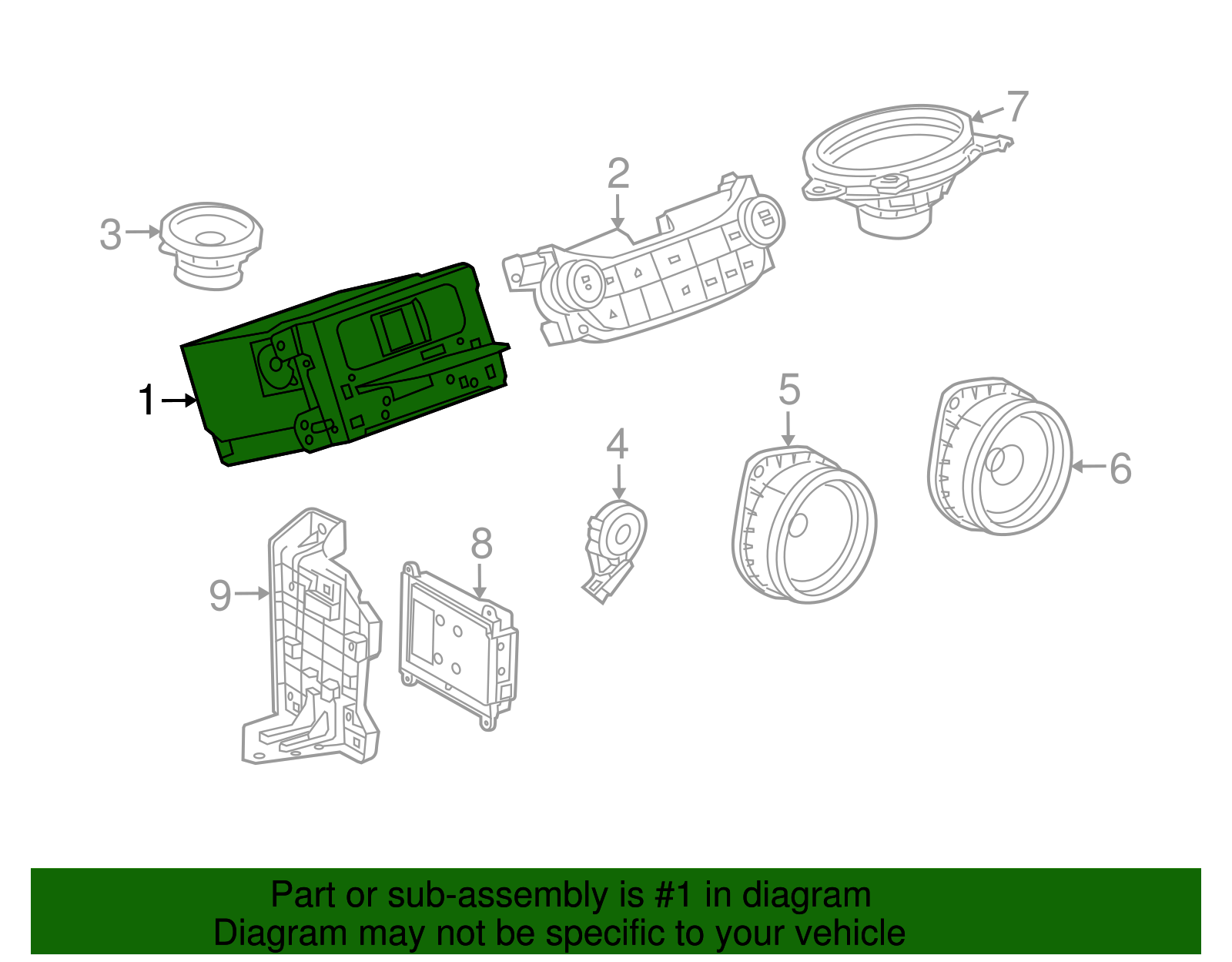 2014-2015 Chevrolet Radio 84156022 | Capital Chevy Parts