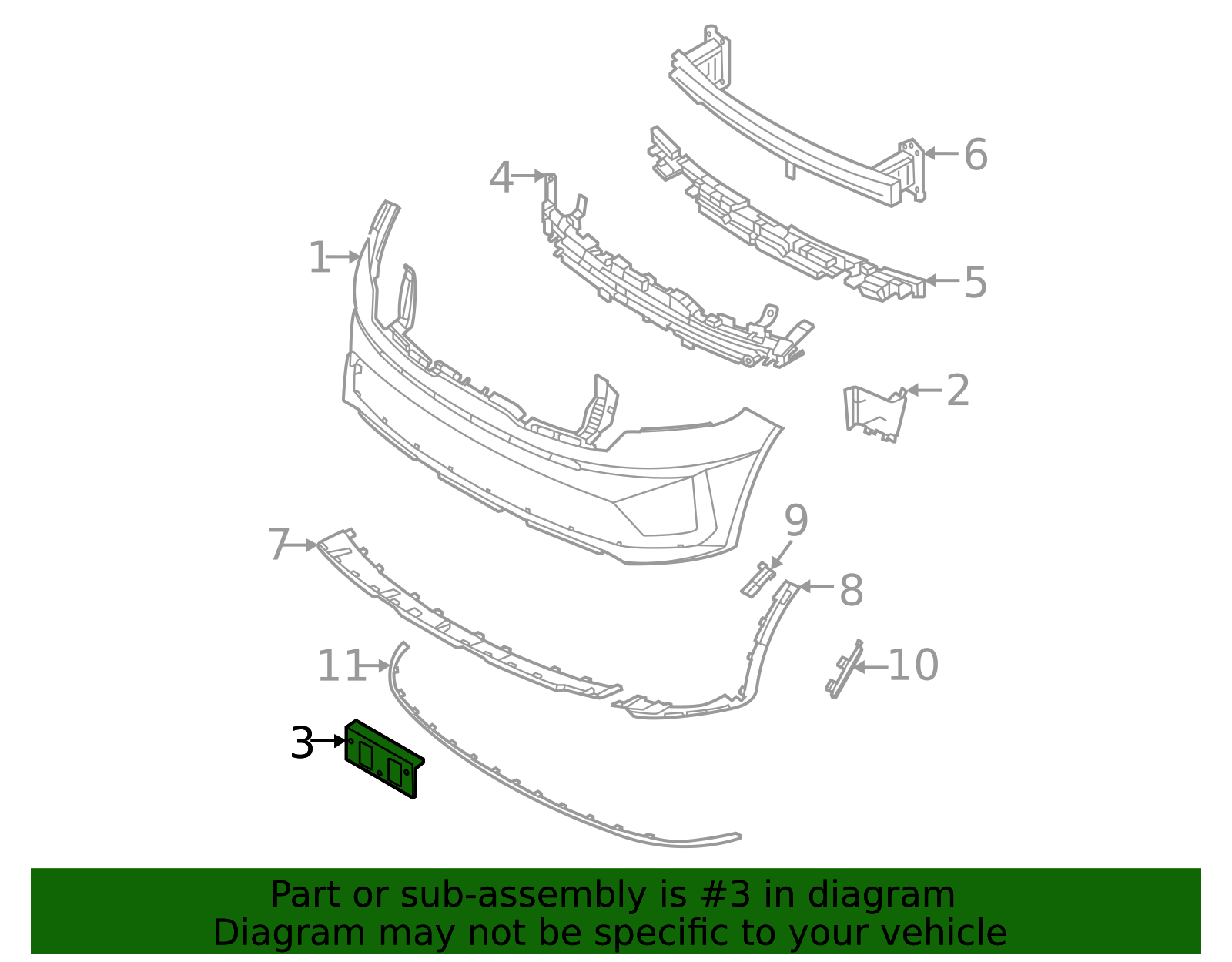 86519-R5PA0 - License Bracket 2024-2025 Kia Sorento | Kia.Parts Store