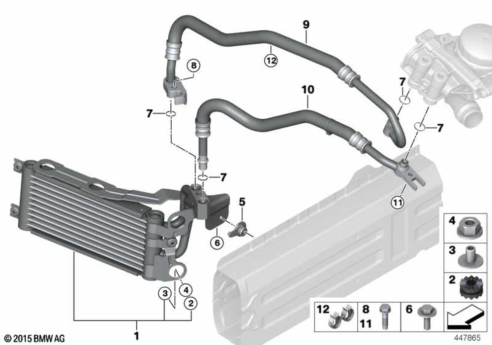 17227521376 - BMW Oil Cooler 2005-2015 BMW | Performance Auto Parts
