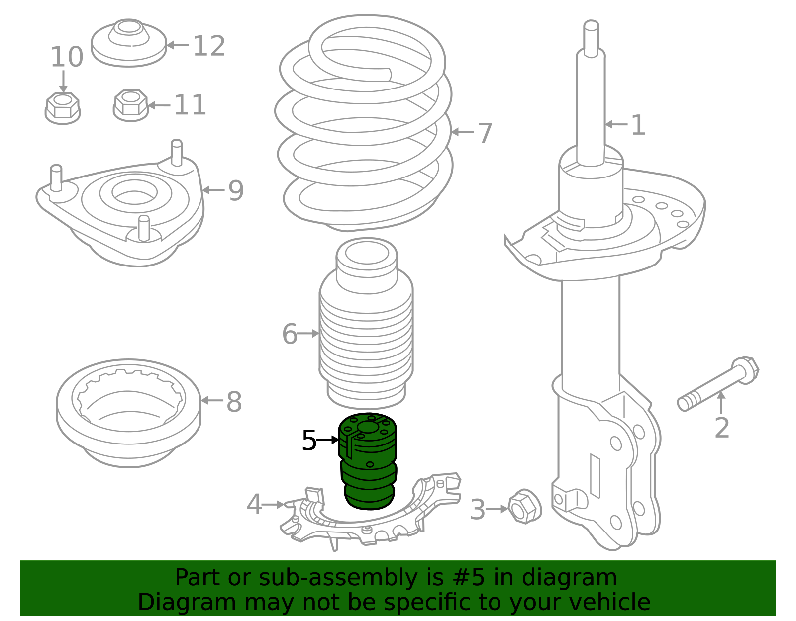 54626-AT000 - Strut Bumper 2023-2025 Kia | Kia.Parts Store