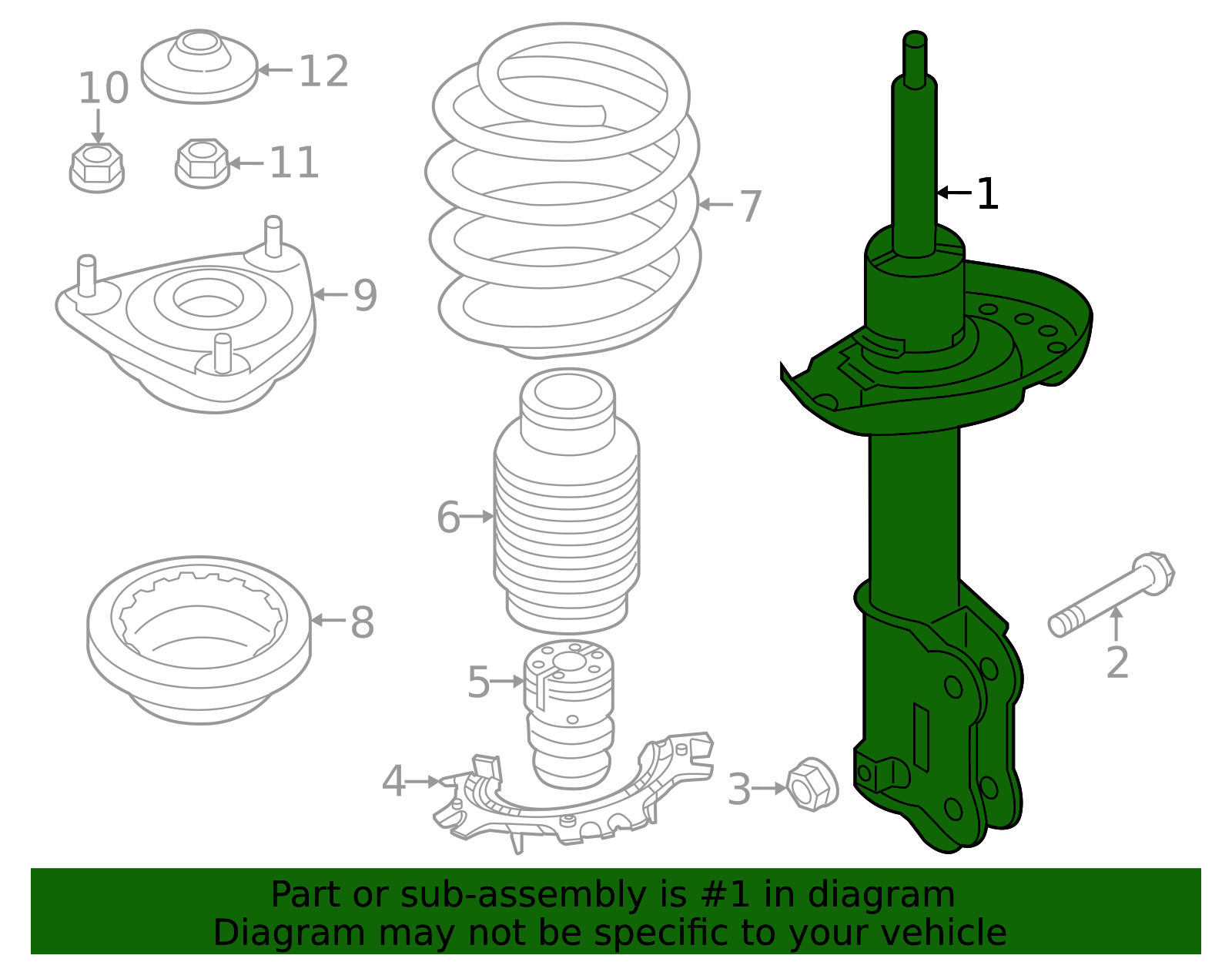 54650-AT100 - Strut 2023-2025 Kia Niro | Kia.Parts Store